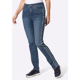 Casual Looks Damen Bequeme Jeans, blau, Gr. 36, unifarben, 99% Baumwolle, 1% Elasthan, Jeans