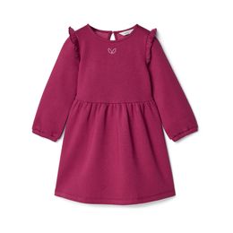 Tchibo - Kinder-Sweatkleid - Baby - Gr. 86/92 - dunkelrosa