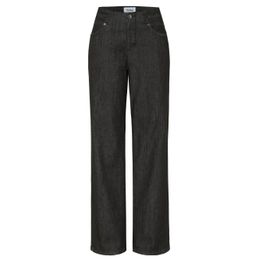 Toni Damen High-waist-Jeans "Liv New Wide", schwarz, Gr. 19, unifarben, Denim/Jeans, Obermaterial: 88% Baumwolle, 10% Polyester, 2% Elasthan, Jeans,