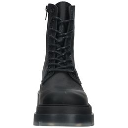 Steve Madden Damen Schn&uuml;rstiefelette "Steve Madden Stiefelette Leder/Synthetik", Gr. 37, schwarz, Leder, Synthetik, Schuhe