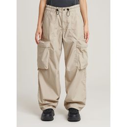 G-Star Raw G-STAR Damen Cargohose "Balloon Cargo High Waist Hose", beige, Gr. 32, Obermaterial: 100% Baumwolle, Hosen