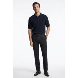 Herren Polokragenpullover, blau, Gr. XXL, Calvin Klein Jeans, unifarben, Web, Obermaterial: 100% Baumwolle, Pullover, Regular fit mit Polokragen