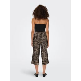 Only Damen Palazzohose "ONLWINNER &ndash; Culottehose mit elastischem Bund und Kordelzug"nomad aop:le grand leo, Gr. 34, bedruckt, Web, Obermaterial: 97%