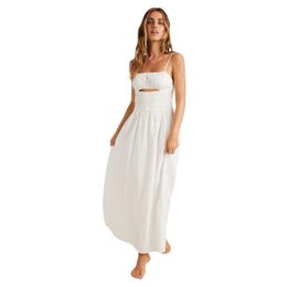 Billabong Damen Maxikleid "Cloud", wei&szlig;, Gr. L, Obermaterial: 100% Baumwolle., Kleider
