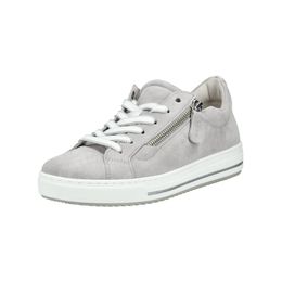 Gabor COMFORT Damen Sneaker "Gabor Comfort Sneaker Leder", Gr. 38,5, grau, Leder, Schuhe