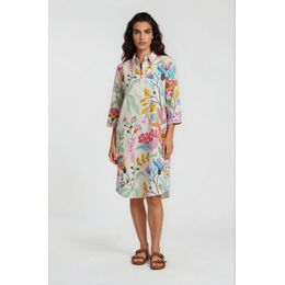 Milano Italy Damen Sommerkleid, bunt, Gr. 36, bedruckt, gemustert, Web, Material: 100% Baumwolle, Kleider, aus Baumwolle