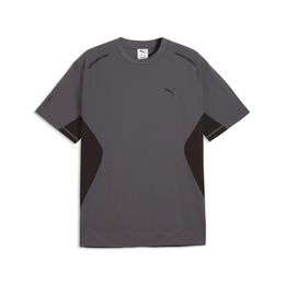 Puma Herren T-Shirt "PumaTECH Relaxed Warp Knit T-Shirt Herren", grau, Gr. XXL, Obermaterial: 77% Nylon, 23% Elasthan. Rippe: 92% Nylon, 8% Elasthan,