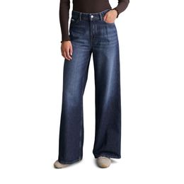 Damen Weite Jeans "aus Rigid Denim ohne Elasthan", blau, Gr. 31, MARC O'POLO DENIM, unifarben, Obermaterial: 100% Baumwolle, Jeans