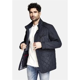 NEW CANADIAN Herren Outdoorjacke "ALL SEASON", blau, Gr. 60, unifarben, 100% Polyester, Jacken, mit Strickeinsatz am Innenkragen