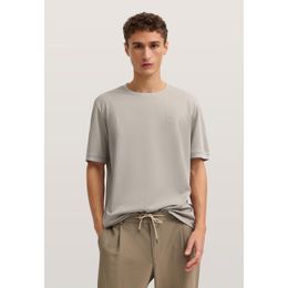 Bugatti Herren T-Shirt, grau, Gr. XXXL, unifarben, 50% Baumwolle, 50% Polyester, Shirts, aus einem Baumwoll-Mix