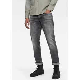 G-Star Raw G-STAR Herren Regular-fit-Jeans "3301 Straight Tapered", grau, Gr. 31, Denim/Jeans, Obermaterial: 99% Baumwolle, 1% Elasthan, Jeans