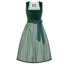 N&uuml;bler N&Uuml;BLER Damen Dirndl "Midi Dirndl Klarissa", gr&uuml;n, Gr. 38, Obermaterial: 80% Polyester PES. 15% Baumwolle CO. 5% Elasthan EL., Kleider