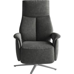 Sit & More TV-Sessel SIT & MORE, B:75cm H:115cm T:85cm, grau, 100% Polyester, Sessel, "TV Lazy", zur Auswahl mit Herz-Waage-Position