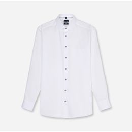 OLYMP Herren Langarmhemd "Luxor", wei&szlig;, Gr. 41, Web, Obermaterial: 100% Baumwolle, Hemden, Businesshemd, New-Kentkragen, Modern Fit