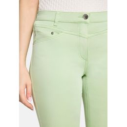 Betty Barclay Damen Stoffhose "Damen Slim Fit"foam gr&uuml;n, Gr. 40, Obermaterial: 64% Baumwolle, 33% Polyester, 3% Elasthan, Hosen, Passenabtrennung