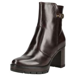 Nero Giardini Damen High-Heel-Stiefelette "Nero Giardini Stiefelette Leder", Gr. 41, braun, Leder, Schuhe