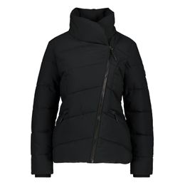 alife and kickin ALIFE & KICKIN Damen Winterjacke "Damen NellAK A Winterjacke, Jacke", schwarz, Gr. L, 100% Polyester, Jacken, Figurbetont mit schr&auml;gem Rei&szlig;verschluss