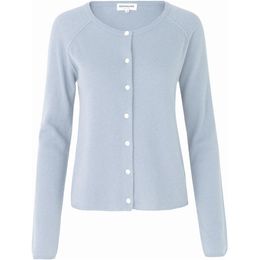 rosemunde Damen Strickjacke "Laica cardigan mit Wolle und Kaschmir", blau, Gr. XS, unifarben, Strick, Obermaterial: 70% Wolle, 30% Kaschmir,