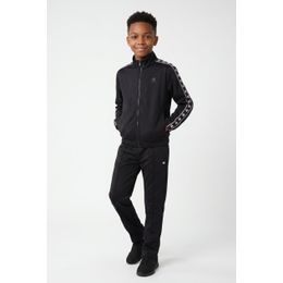 Champion Jungen Trainingsanzug "SPORT INSPIRED tracksuit with tape", schwarz, Gr. XXL, Obermaterial: 100% Polyester, Sportanz&uuml;ge, zweiteiliges Set,