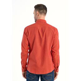 JACK'S INN 54 JACK&rsquo;S Herren Leinenhemd "Leinenhemd (Langarm) Regular Fit"coral orange, Gr. XL, Obermaterial: 55% Leinen, 45% Baumwolle, Hemden