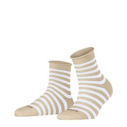 Burlington Damen Kurzsocken "Swansea", Gr. 36, beige, Obermaterial: 45% Baumwolle CO. 38% Viskose CV. 15% Polyamid PA. 2% Elasthan EL., Socken