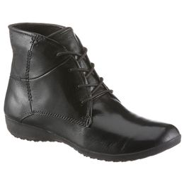 Josef Seibel Damen Schn&uuml;rboots "Naly 09", Gr. 36, schwarz, Leder, Schuhe, Komfortschuh, Stiefelette mit gepolsterter Innensohle