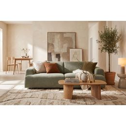 3-Sitzer OTTO HOME, B:237cm H:75cm T:94cm, gr&uuml;n, 90% PES, 10% Nylon, Sofas, "Linkka, Breite 237 cm", in einem weichen Chenille-Stoff, mit