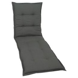 Liegenauflage, Anthrazit, Textil, F&uuml;llung: Schaumstoff, Vlies, 60x7x190 cm, Outdoor-Kissen, Liegenauflagen