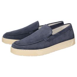 Sioux Herren Slipper "Tedrino-700", Gr. 45, blau, Obermaterial: 100% Kalbsveloursleder CAVL. 100% Gummi rubber., Schuhe