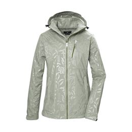 Killtec Damen Softshelljacke "KOS 122 WMN SFTSHLL JCKT FLORAL", grau, Gr. 42, Oberseite: 100% Polyester.R&uuml;ckseite: 100% Polyester.Futter: 100%