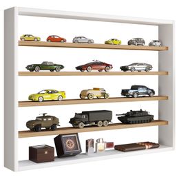 Wandregal Vcm, B:80cm T:10cm, braun, Wohnzimmer, Regale, "Holz Wandregal Wandvitrine Regal Deko Osado L"