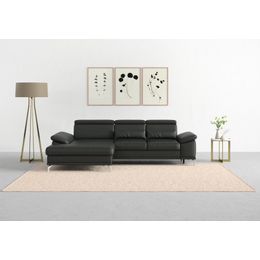 Sit & More Ecksofa SIT & MORE, B:295cm H:87cm T:180cm, grau, Wohnzimmer, Sofas, "Cabrio L-Form, B: 295 cm, mit Sitztiefen-, Arm- & Kopfteilverstellung", 2