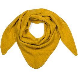 styleBREAKER Damen Dreieckstuch "Strick Dreiecktuch meliert", gelb, Modisch, Obermaterial: 80% Viskose CV. 20% Wolle WO., Modet&uuml;cher