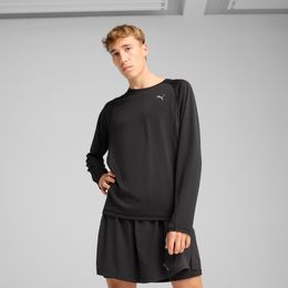 Puma Herren Laufshirt "M RUN VELOCITY LONG SLEEVE (POLY)", schwarz, Gr. L, unifarben, Web, Obermaterial: 100% Polyester, Shirts, Regular Fit,