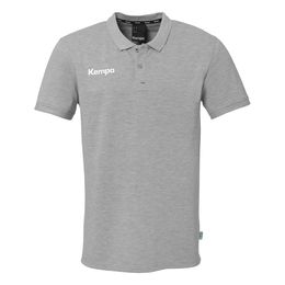 Kempa Herren Poloshirt "POLO SHIRT Prime", grau, Gr. L, Obermaterial: 65% Polyester Pol. recyc.. 35% Baumwolle CO(Bio)., Shirts