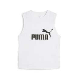 Puma Damen Tanktop "ESS No. 1 Logo Slim Tanktop Damen", wei&szlig;, Gr. XS, Obermaterial: 95% Baumwolle, 5% Elasthan. Rippe: 70% Baumwolle, 30% Polyester,
