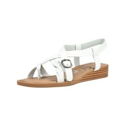 Blowfish Damen Zehentrenner "Blowfish Sandalen Lederimitat", Gr. 40, wei&szlig;, Lederimitat, Schuhe
