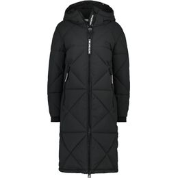 alife and kickin ALIFE & KICKIN Damen Winterjacke "Damen EnyaAK A Winterjacke, gef&uuml;tterte Jacke", schwarz, Gr. S, 100% Polyester, Jacken, Figurnah geschnittener