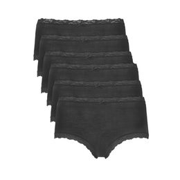 Nina von C. Damen Taillenshaper "6er Pack Damen Taillenslip Multiple Packs", Gr. 46, schwarz, Obermaterial: 95% Modal CMD. 5% Elasthan EL., Unterhosen
