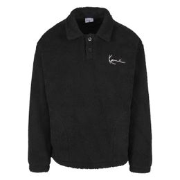 Karl Kani Herren Poloshirt "Karl Kani Metal Signature Teddy Polo", schwarz, Gr. XS, bedruckt, 100% Polyester, Shirts