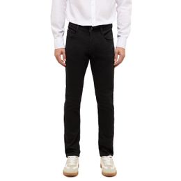Mustang Herren Slim-fit-Jeans "Herren Style Oregon Slim K", schwarz, Gr. 32, unifarben, Denim/Jeans, 80% Baumwolle, 18% Polyester, 2% Elasthan, Jeans
