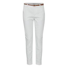oxmo Damen 7/8-Hose "7/8-Hose OXDaisy", wei&szlig;, Gr. 42, Obermaterial: 98% Baumwolle CO. 2% Elasthan EL., Hosen