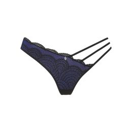 Lascana Damen String, Gr. 32, schwarz, Spitze, Obermaterial: 88% Polyamid, 12% Elasthan, Unterhosen