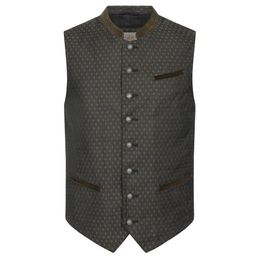 N&uuml;bler N&Uuml;BLER Herren Trachtenweste "Trachtengilet Ludwig", braun, Gr. 46, Obermaterial: 100% Baumwolle CO. 100% Baumwolle CO., Westen