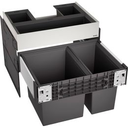 M&uuml;lltrennsystem Blanco, B:40cm H:47cm T:57cm, schwarz, Kunststoff, K&uuml;che, M&uuml;lleimer, "Select II 60/2", Orga, Kunststoff, Stahlblech, 600 mm Untermass