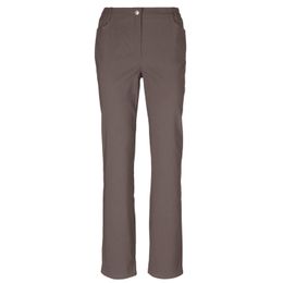 GOLDNER Damen Stoffhose "Kurzgr&ouml;&szlig;e Perfekte Super-Stretch-Hose CARLA", beige, Gr. 19, Obermaterial: 72% Viskose CV. 25% Polyamid PA. 3% Elasthan EL.,