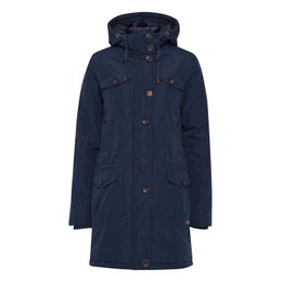 oxmo Damen Langmantel "Parka OXTala", blau, Gr. S, Obermaterial: 100% Polyester PES., M&auml;ntel