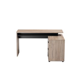 Schreibtisch Home Affaire, B:137,5cm H:75cm T:101,5cm, grau, Jugendzimmer, Tische, "Arhimed", zeitlos und praktisch, Home Office geeignet