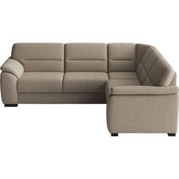 Sit & More Ecksofa SIT & MORE, B:255cm H:88cm T:225cm, beige, 100% Polyester, Wohnzimmer, Sofas, "Montego L-Form, B: 256 cm, gro&szlig;e Stoffauswahl, Komfort