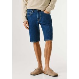 Pepe Jeans Herren Shorts "denim shorts STRAIGHT SHORT CASH", blau, Gr. 29, 99% Baumwolle, 1% Elasthan, Hosen